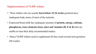 Feeding of Infants- types and growth chart | PPTX