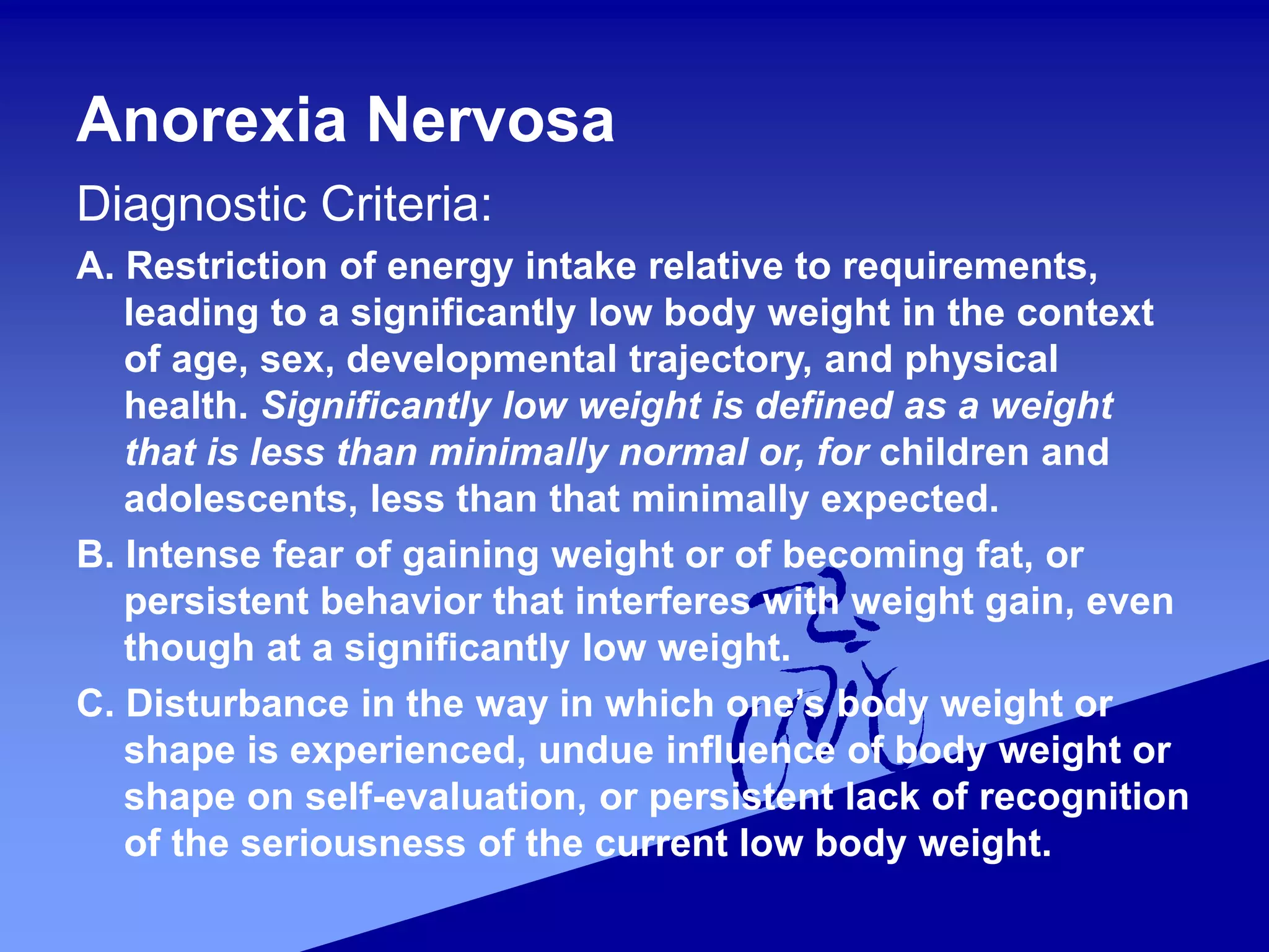 Feeding and eating disorder - dsm V | PPT