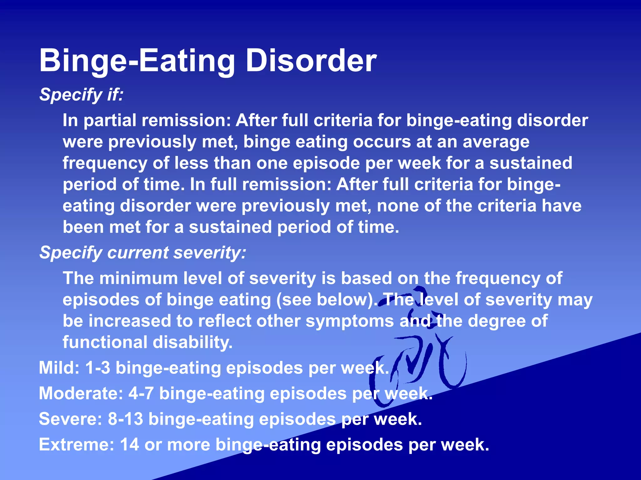 Feeding and eating disorder - dsm V | PPT