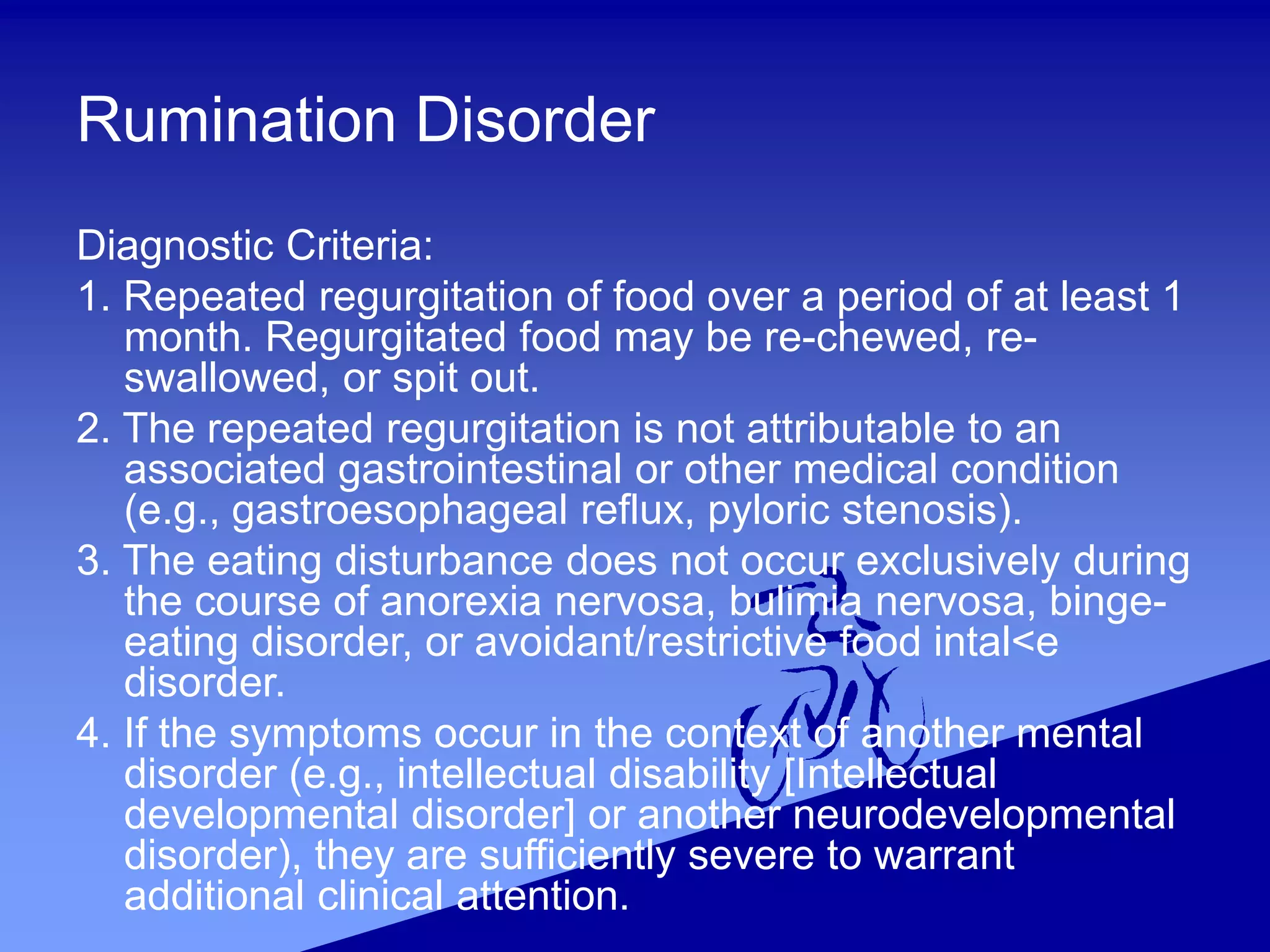 Feeding and eating disorder - dsm V | PPT