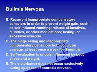 Feeding and eating disorder - dsm V | PPT