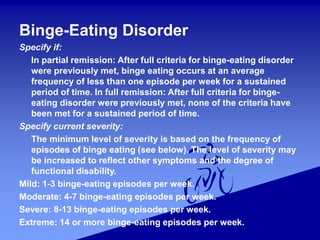 Feeding and eating disorder - dsm V | PPT