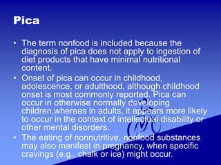 Feeding and eating disorder - dsm V | PPT