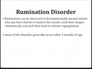 Feeding and eating disorders of infancy and early childhood 2 | PPT