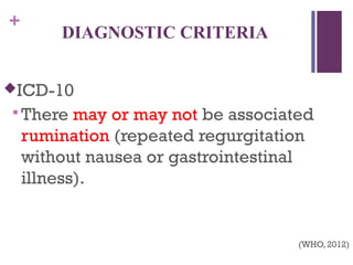 Feeding disorders 2 | PPT