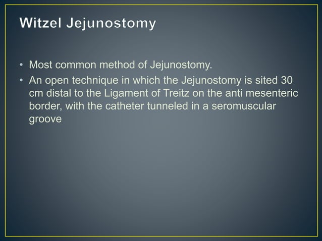 Feeding jejunostomy | PPTX | Digestive Disorders | Diseases and Conditions