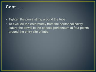 Feeding jejunostomy | PPTX
