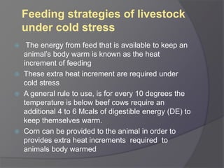 Feeding livestock and poultry under climate change | PPTX
