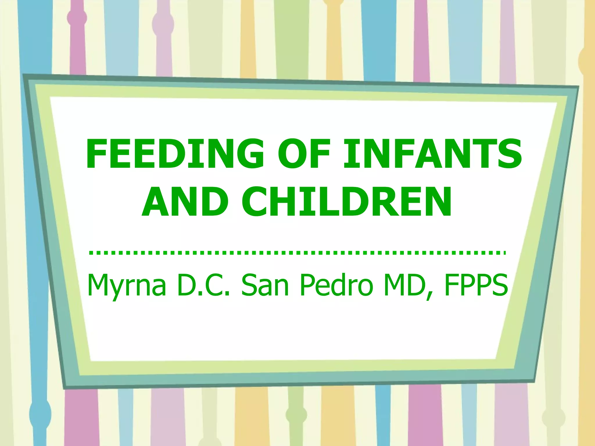 Feeding Of Infants And Children | PPT