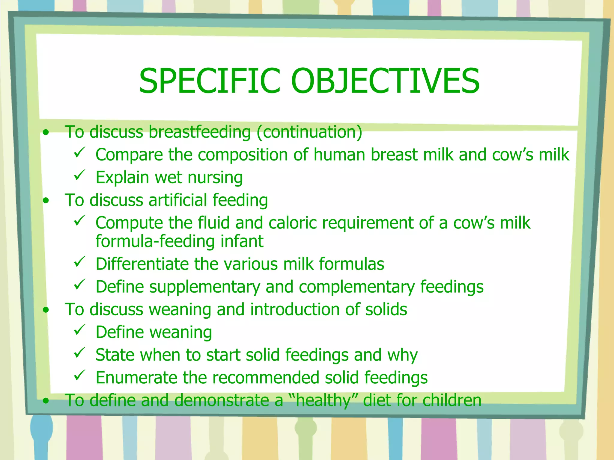 Feeding Of Infants And Children | PPT