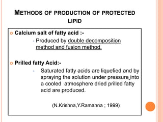 Feeding of protected fat | PPTX