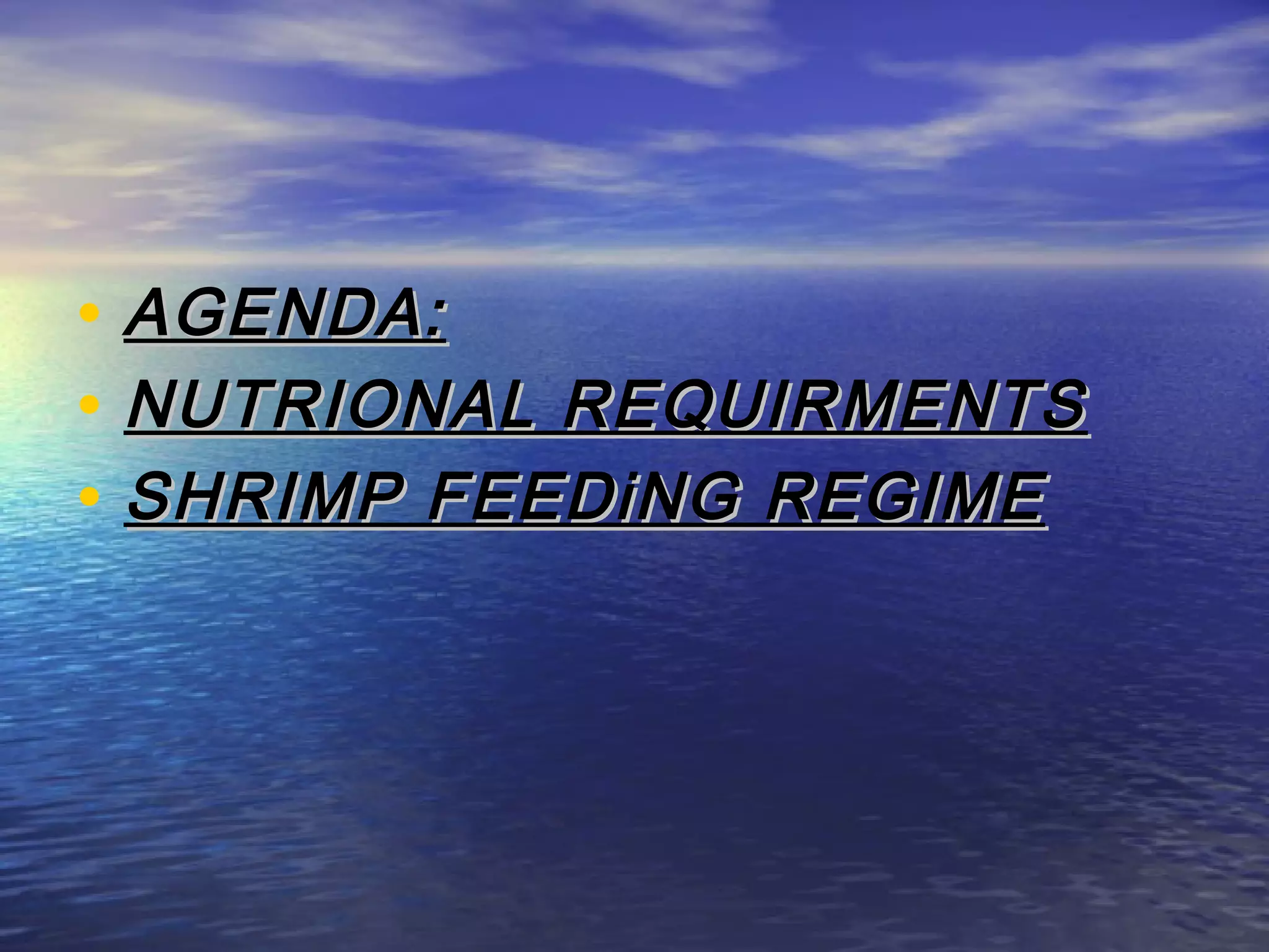 Feeding of shrimps | PPT