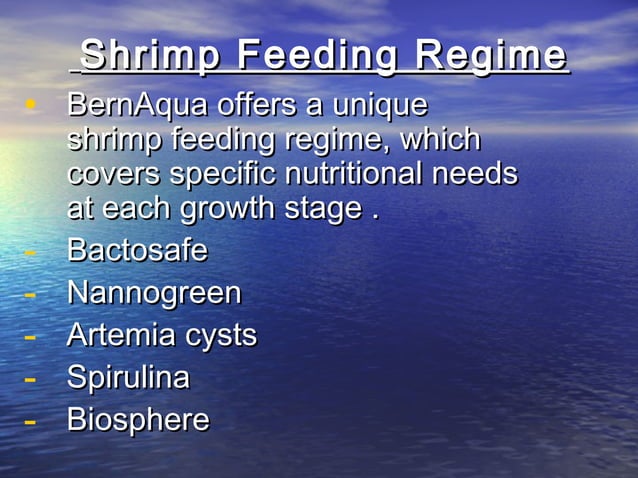 Feeding of shrimps | PPT | Nutrition | Healthy Living