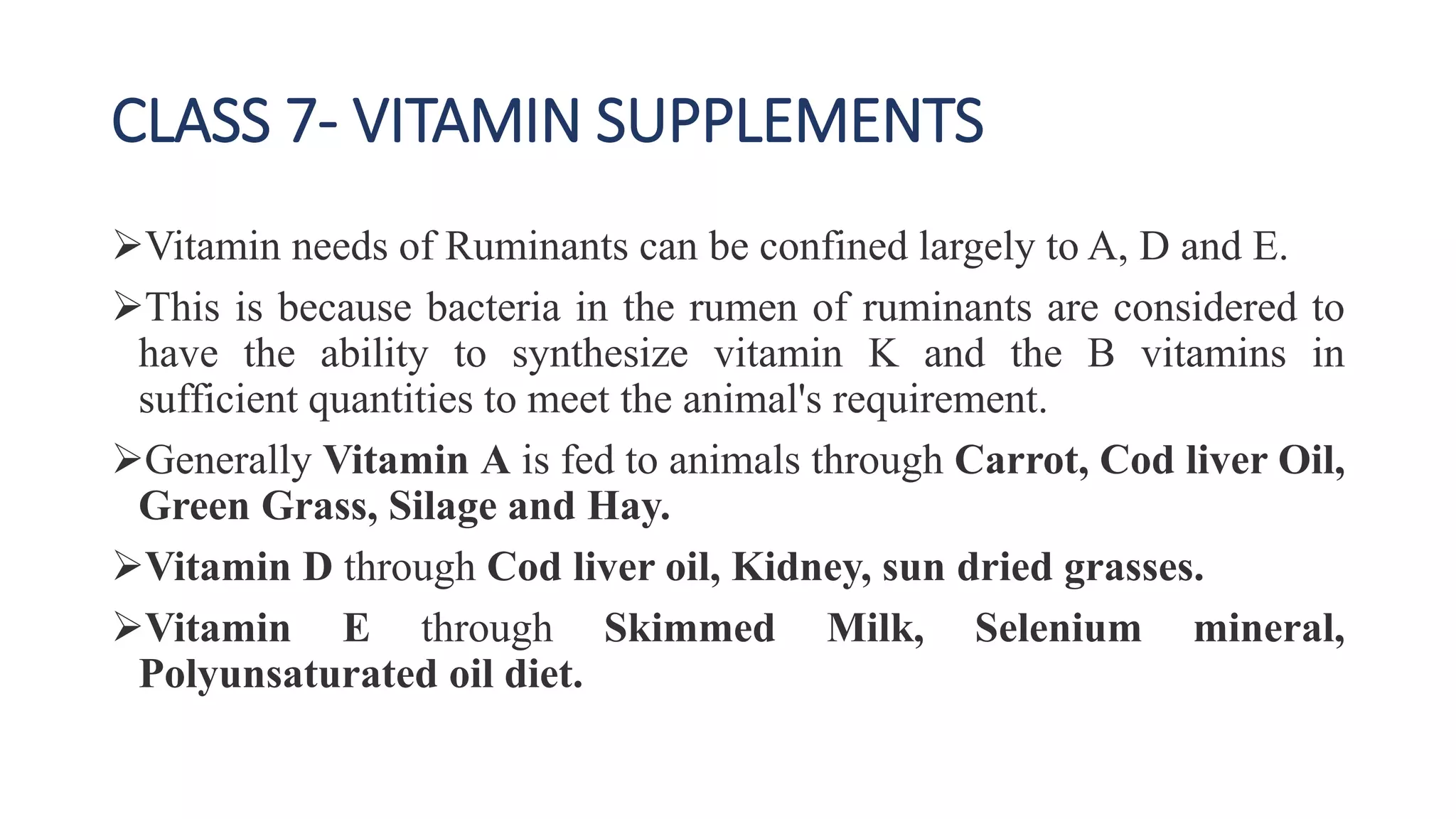 Feed ingredients used for animal feed (ruminants) | PPTX