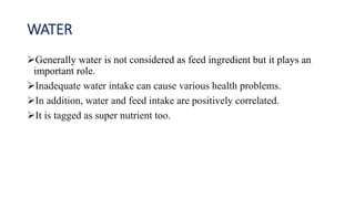 Feed ingredients used for animal feed (ruminants) | PPTX
