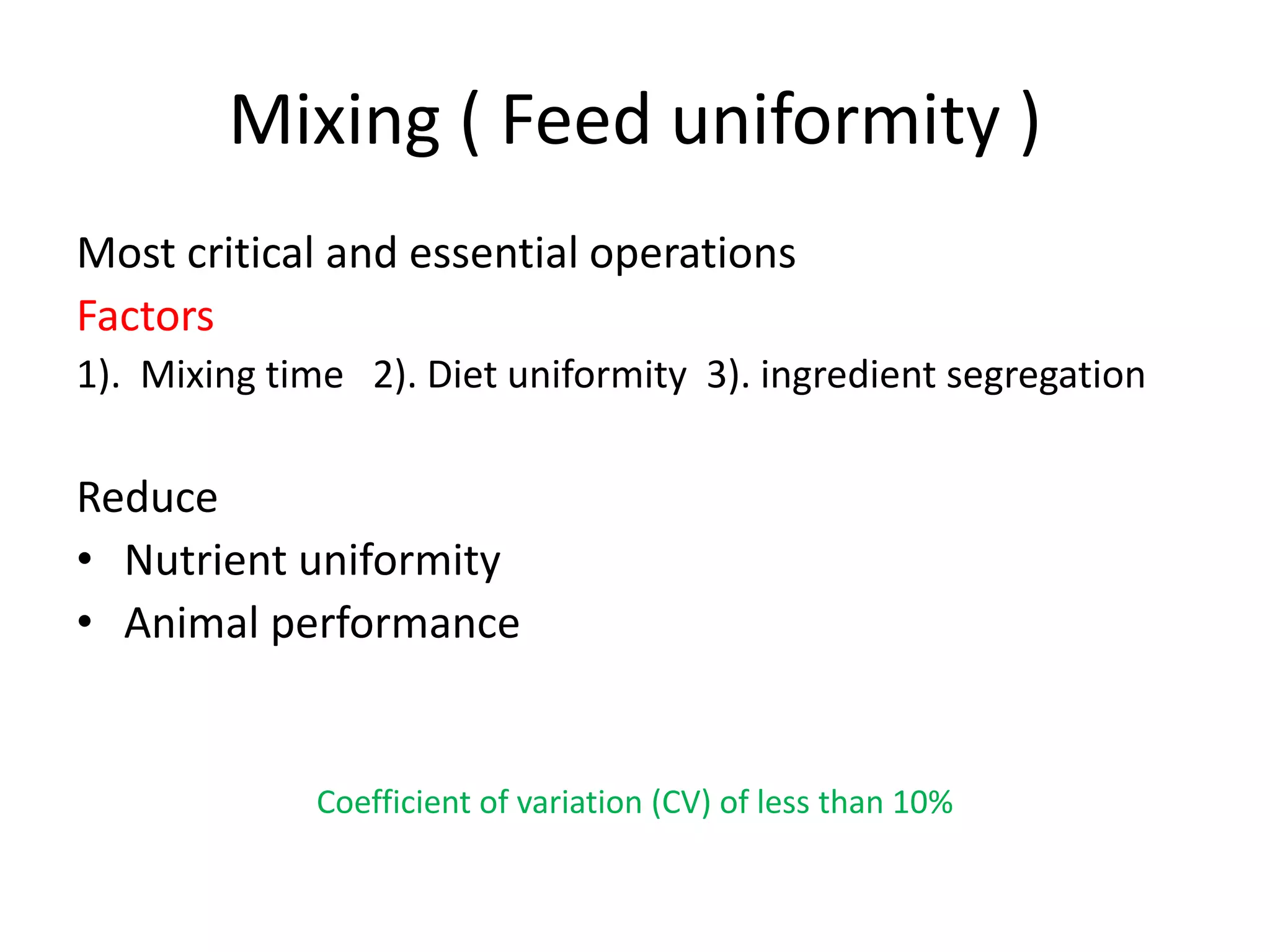 Feed manufacturing technology | PPTX