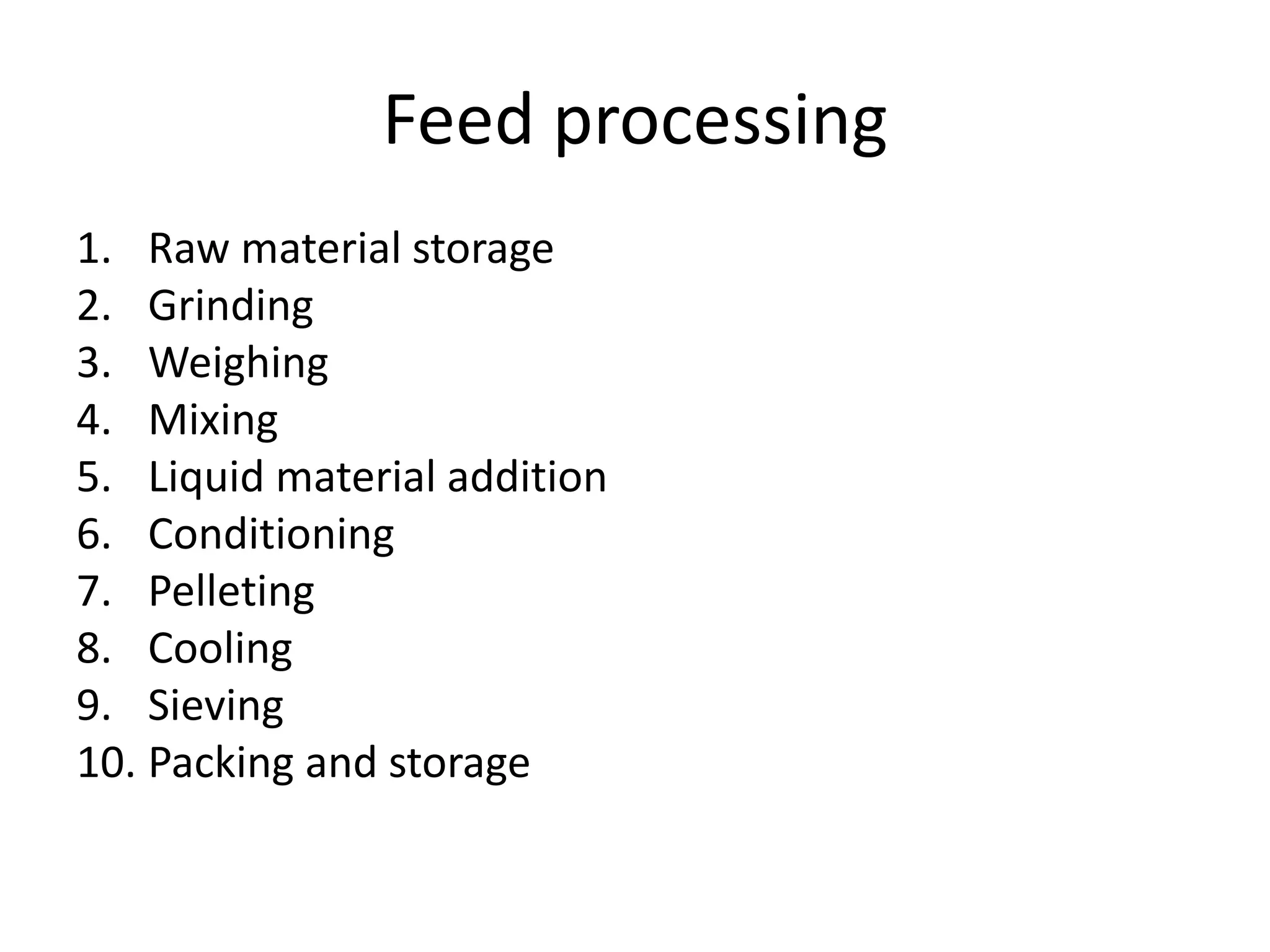 Feed manufacturing technology | PPTX