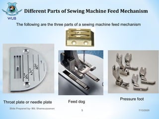 Feed mechanism of sewing Machine | PPTX