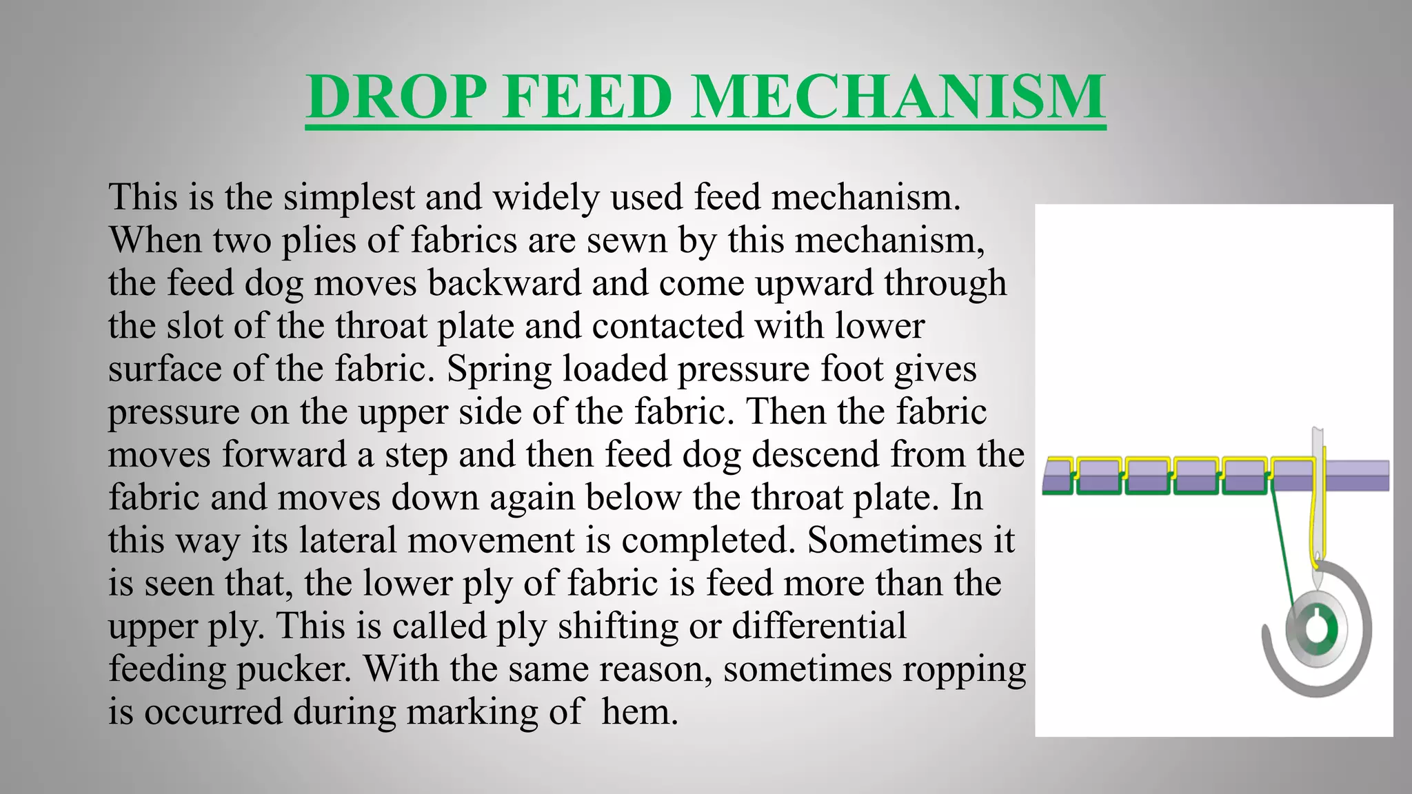 Feed mechanism | PPTX