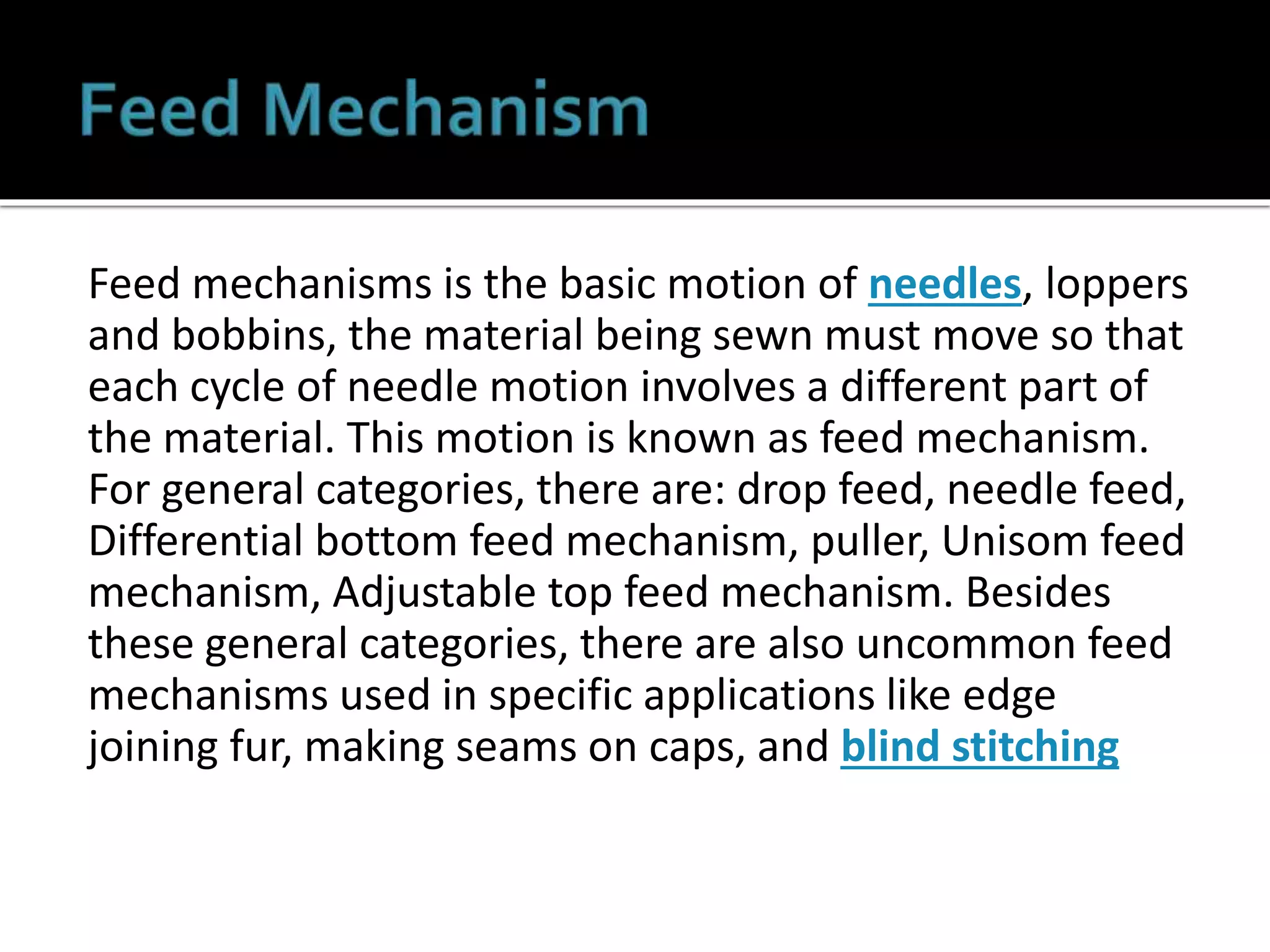 Feed mechanism by pratik solanki | PPTX