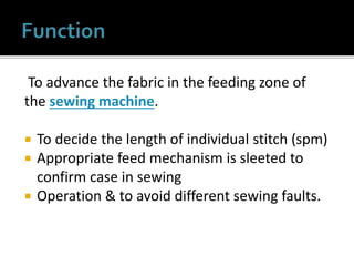 Feed mechanism by pratik solanki | PPTX