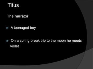 Feed, by M.T. Anderson, multi text applications of Technology guided ...