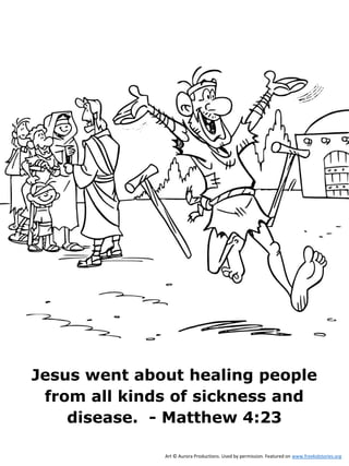Jesus Healing People Coloring Pages