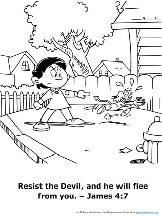 Resist The Devil Coloring Pages