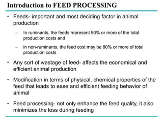 Feed processing methods | PDF