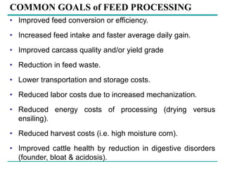 Feed processing methods | PDF