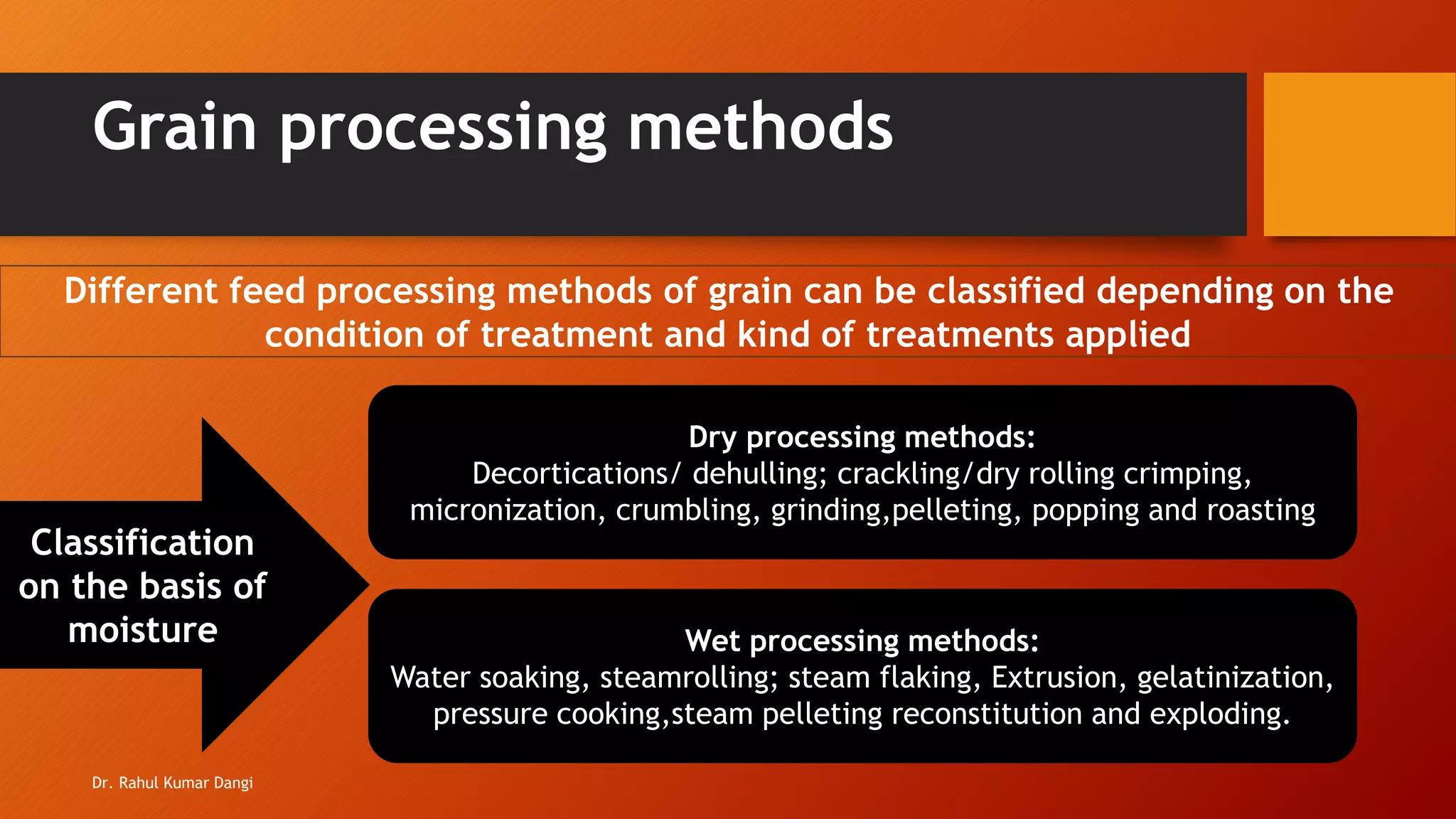 animal nutrition Feed processing techniques for improving nutrients ...
