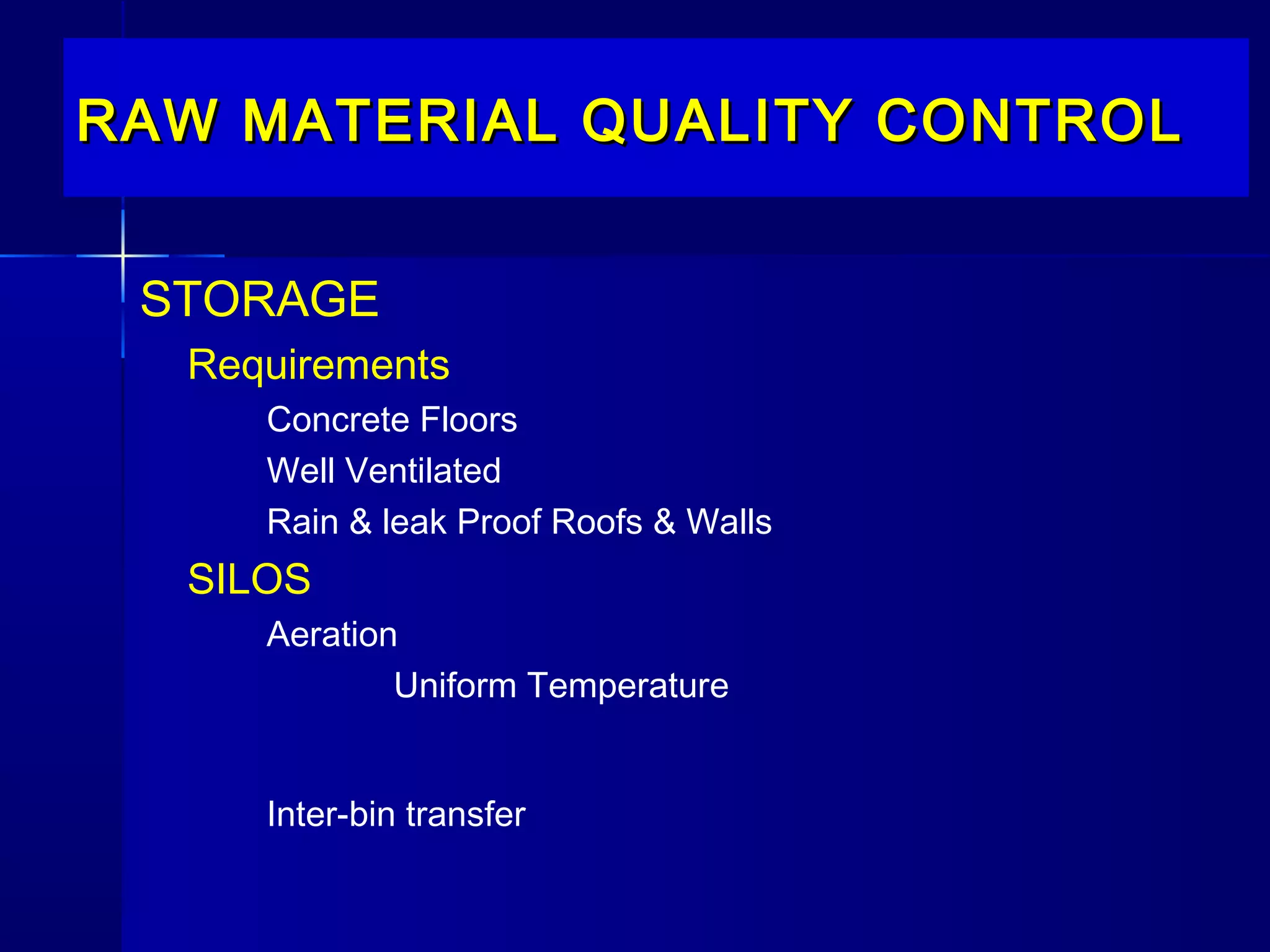 Feed raw material handling and storage | PPT