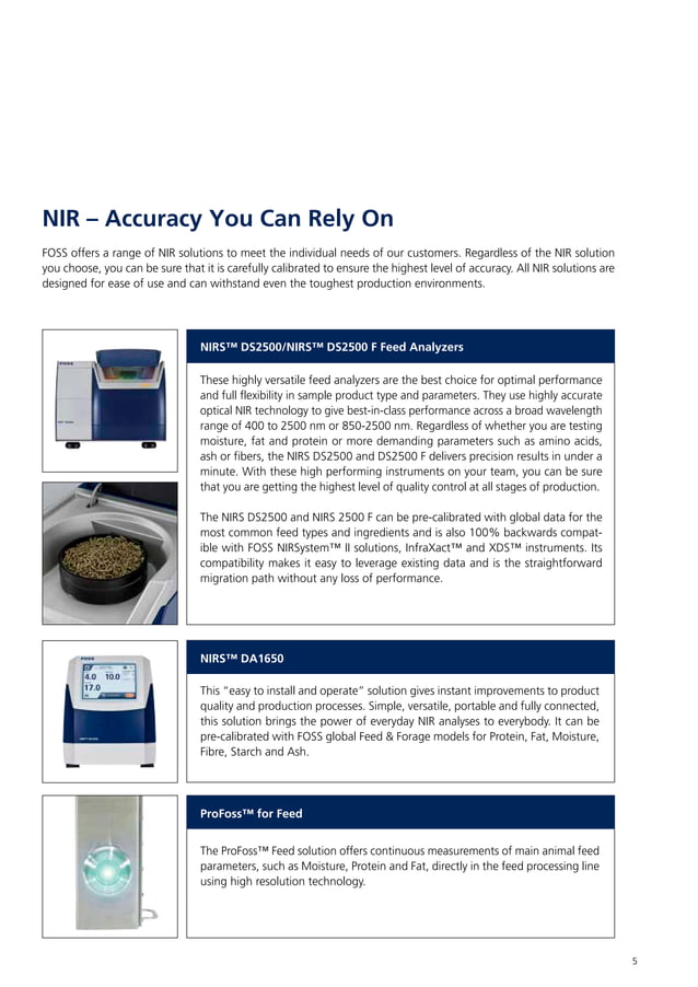 Feed & Forage Analysis Solutions | PDF
