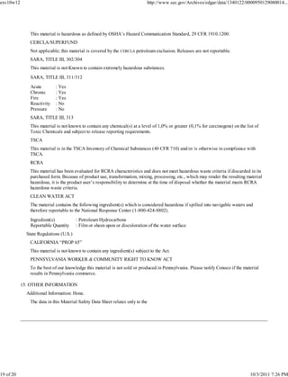 Elevation Insights™ | Feedstock purchase agreement CONOCO & CALUMET | PDF