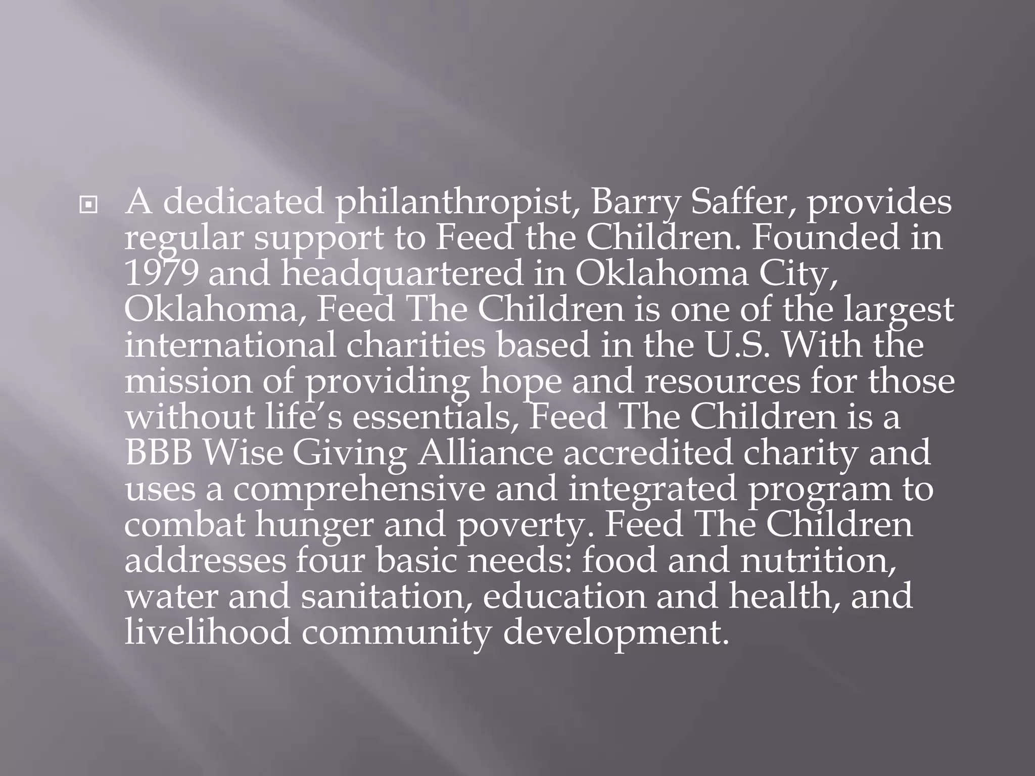 Feed the Children | PPTX