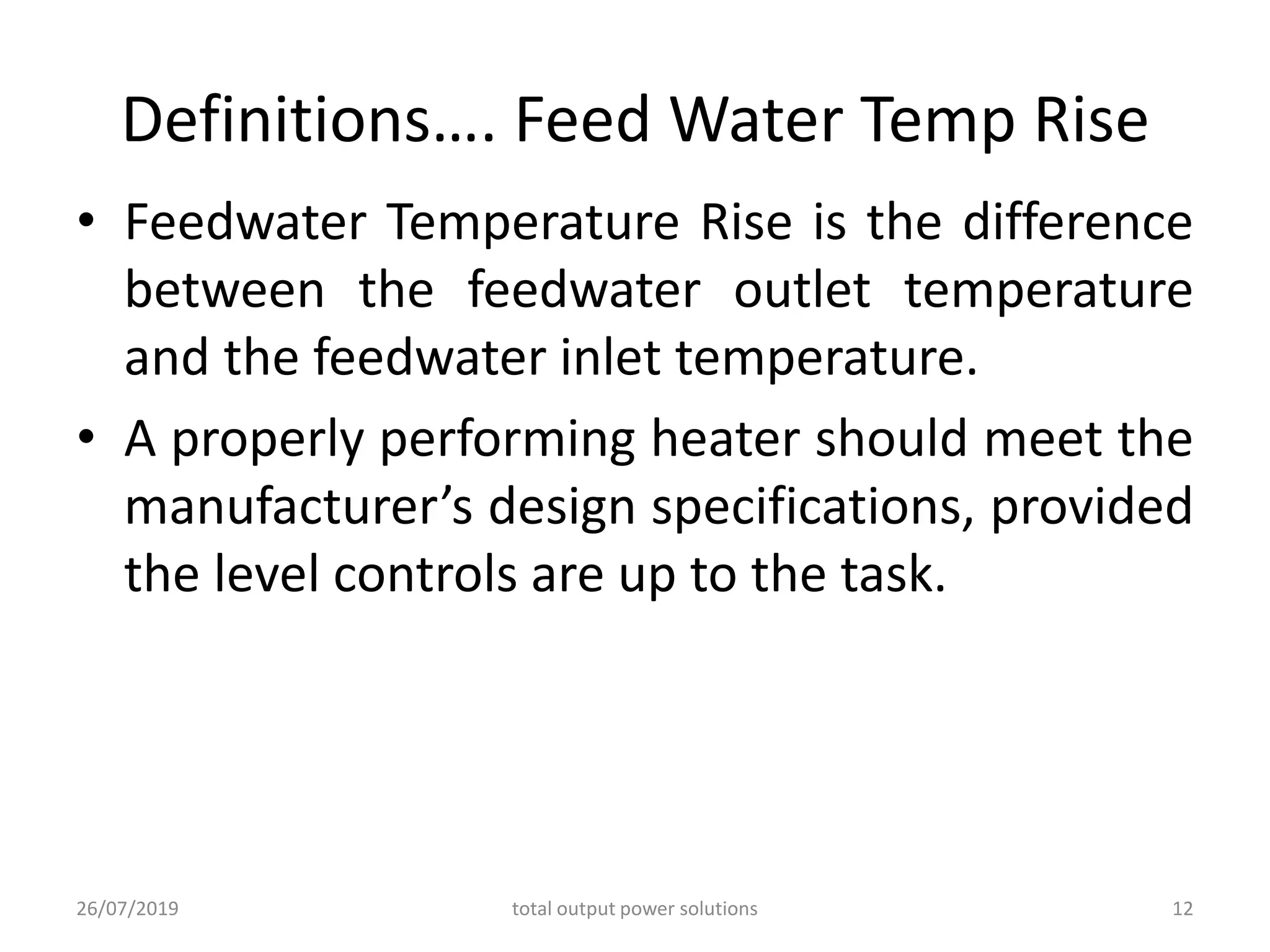 Feed water and condensate heaters | PDF
