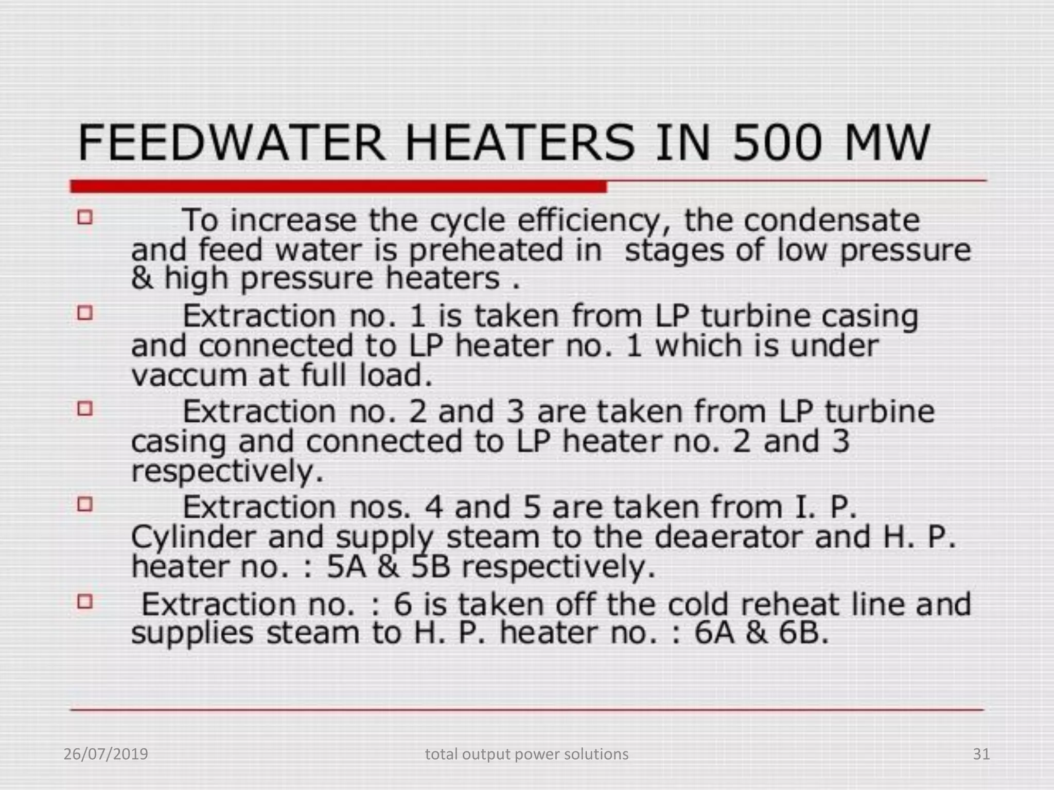Feed water and condensate heaters | PDF