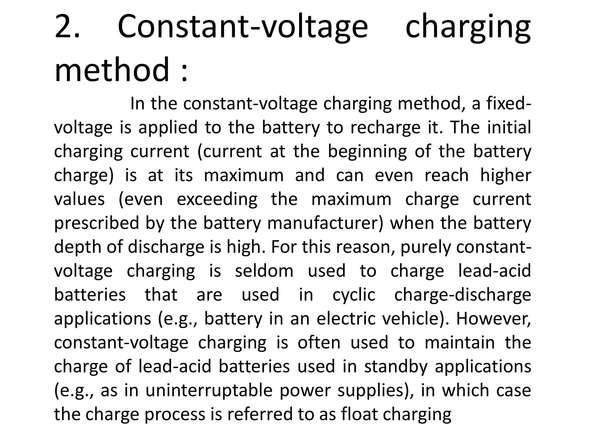 Battery charging methods, transformers and DC machines | PPT