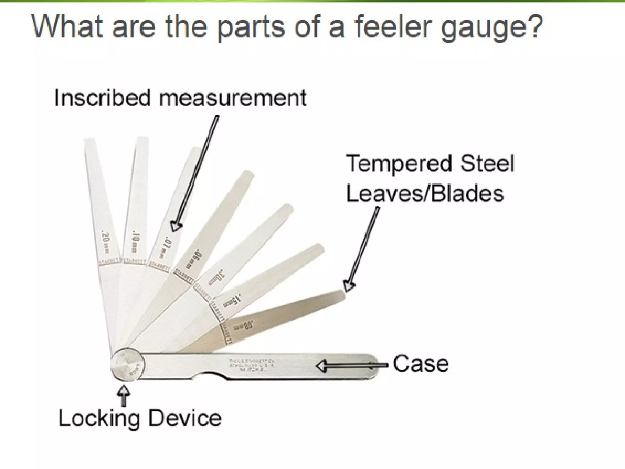 Feeler gauge ppt | PPT