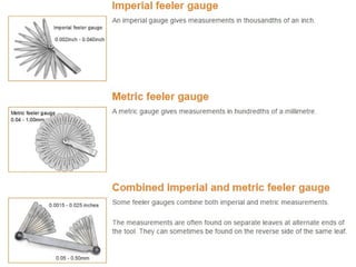 Feeler gauge ppt | PPT