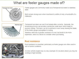 Feeler gauge ppt | PPT
