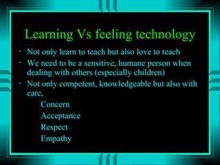 Feeling Technology Missing Ingredient | PPS