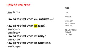 Feelings Activities | PPTX