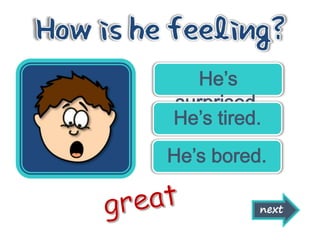 feelings and emotions vocabularies and quiz | PPTX