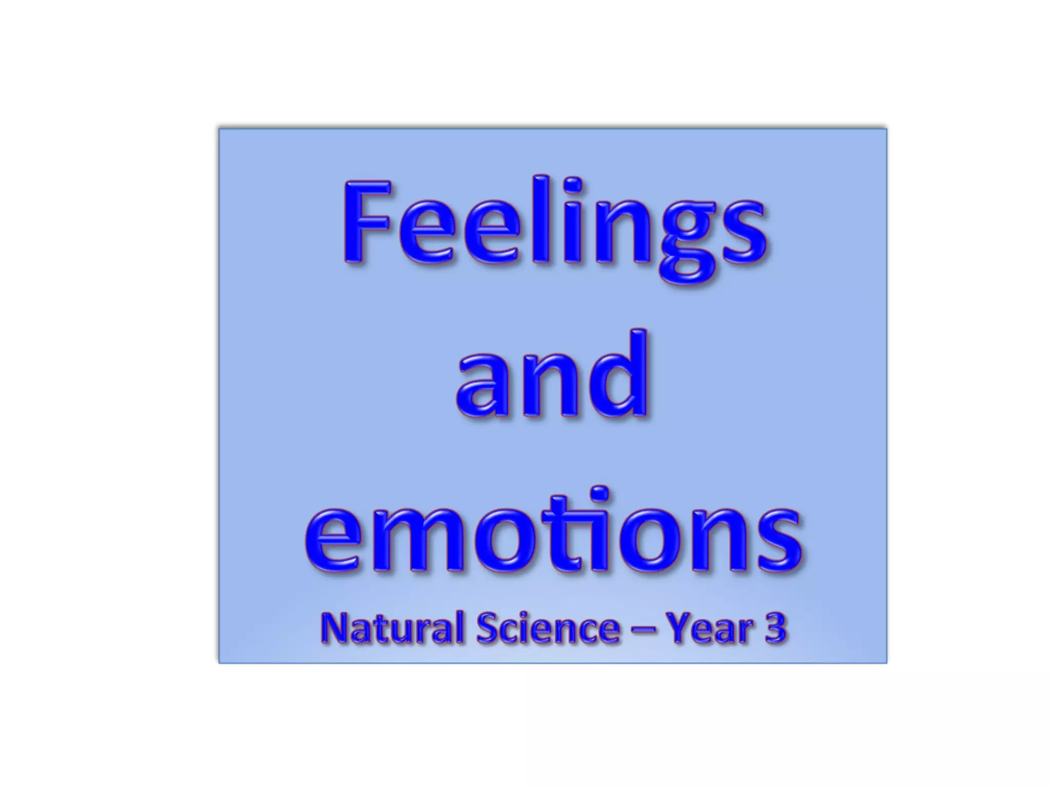Feelings and emotions | PPT