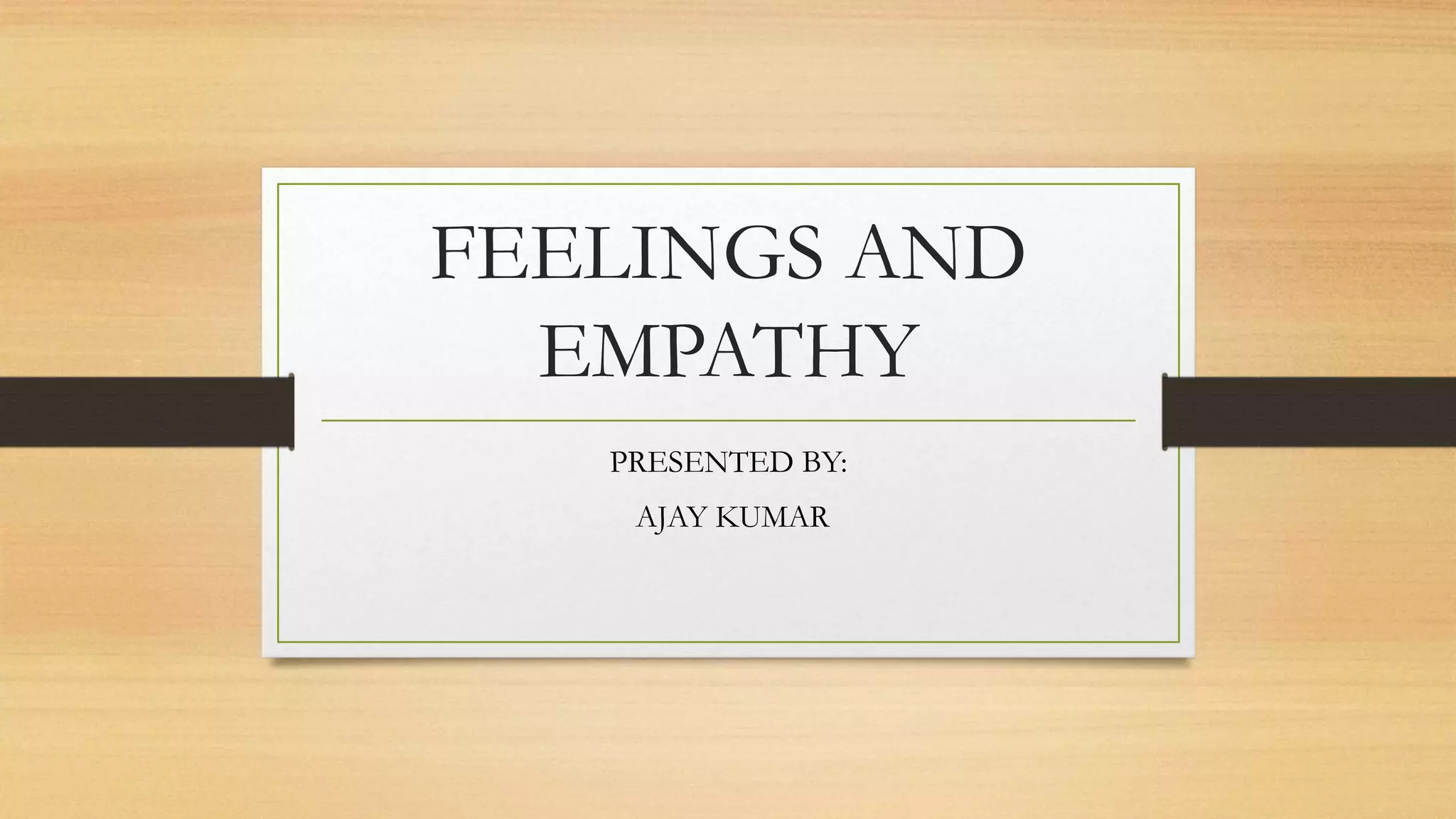 Feelings and Empathy | PPTX