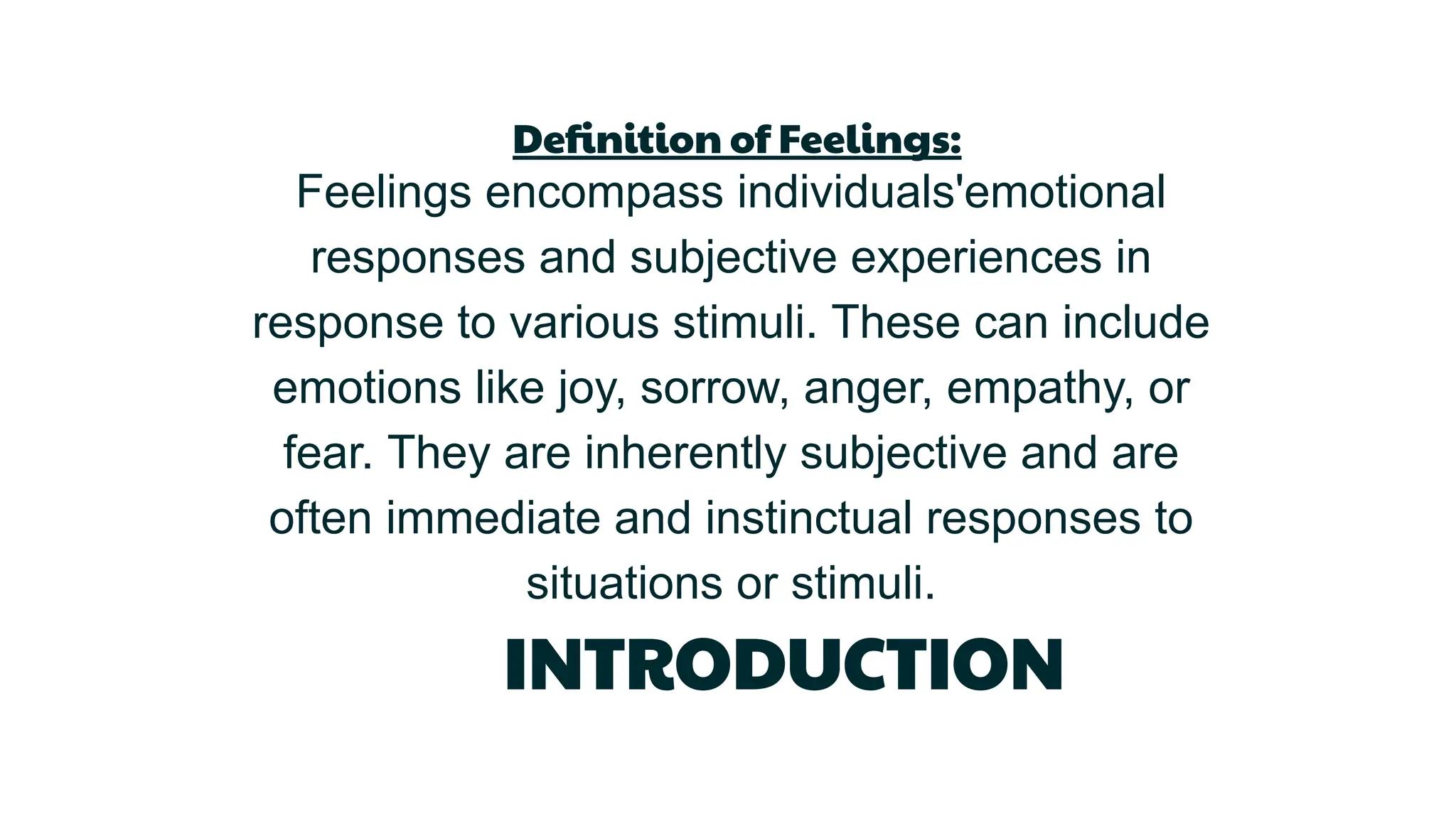 feelings and Reasons Presentation for freshmenpdf | PDF