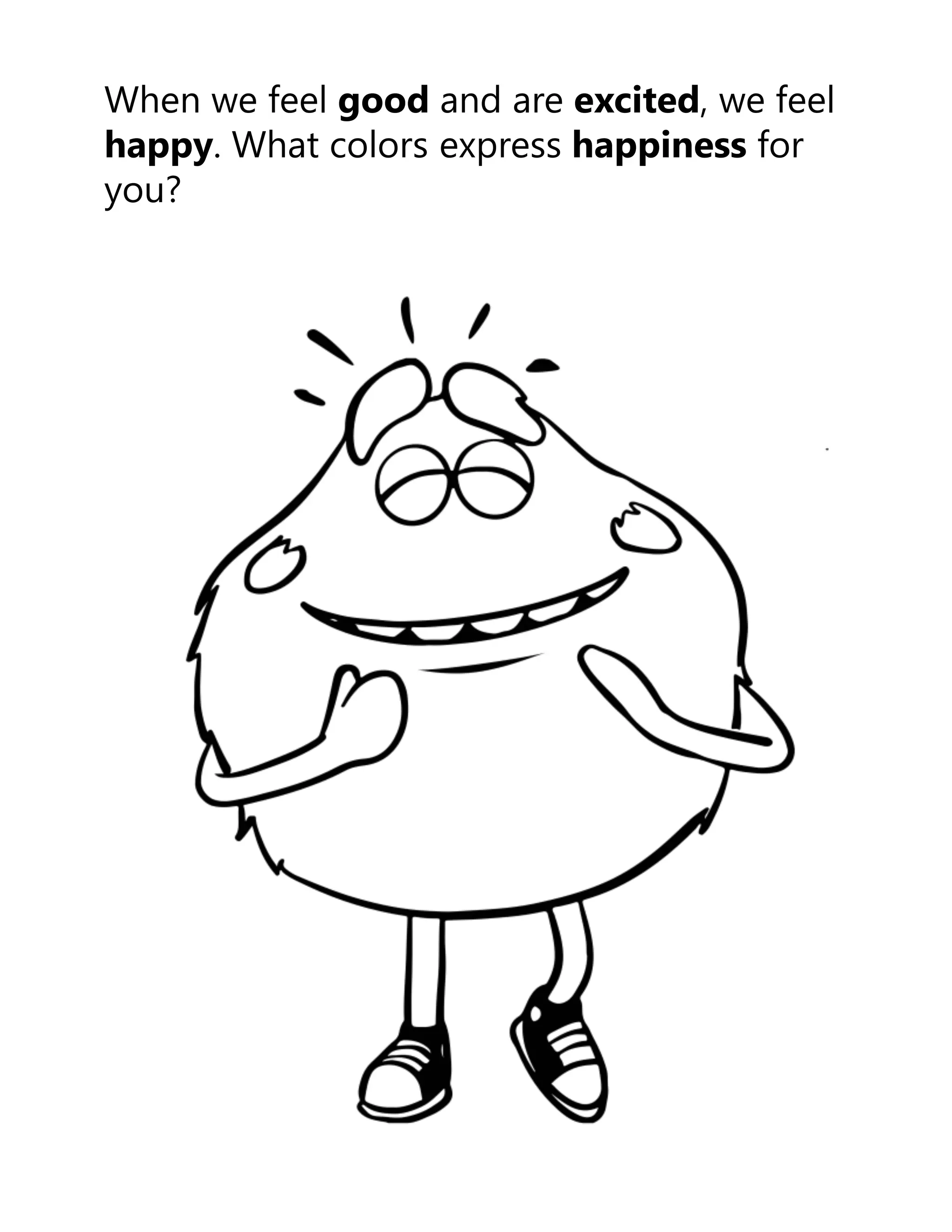 FEELINGS MONSTER COLORING BOOK.pptxbggnbn | PDF