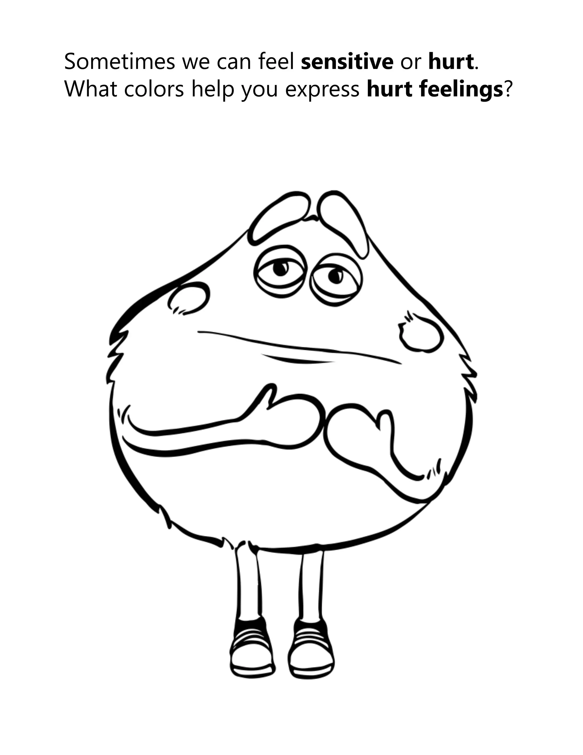 FEELINGS MONSTER COLORING BOOK.pptxbggnbn | PDF