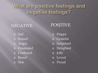 Feelings plt1 | PPTX